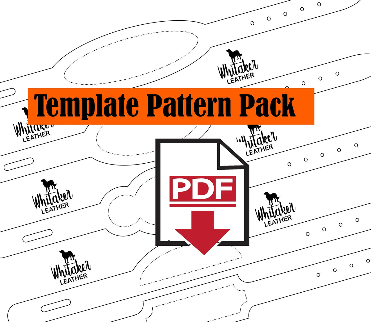 Leather Stirrup Hobble Strap Pattern Five Pack – Whitaker Leather